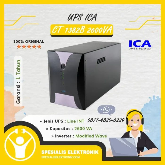 UPS ICA CT 1382B 2600VA - Spesialis Elektronik